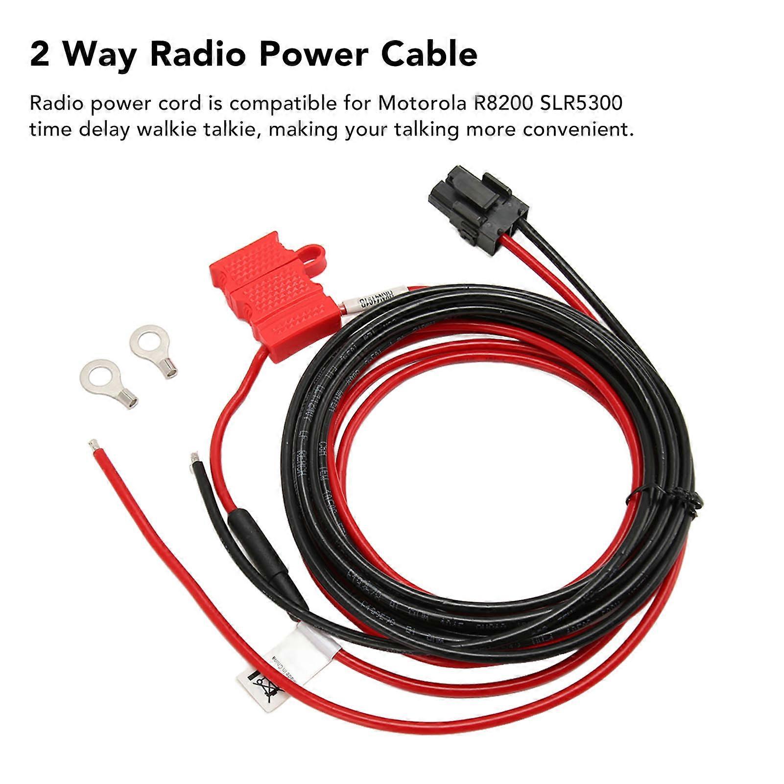 Rkn4152a Radio Power Cable 15a Fuse Durable Walkie Talkie Power Cable ...