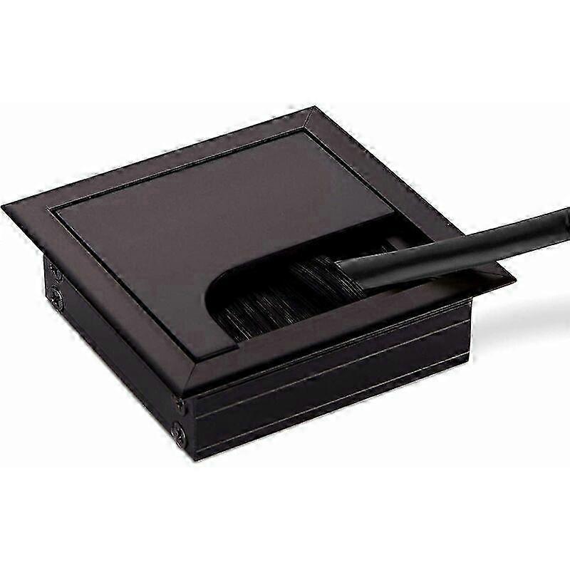 80x 80mm Desk Grommet Cable Grommet for Desk Table Home Furniture Black ...