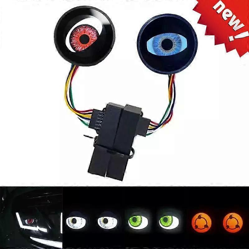 1pcs Car LED Devil Eyes Demon Evil Eye Lenses 12V For Car WIFI Control ...