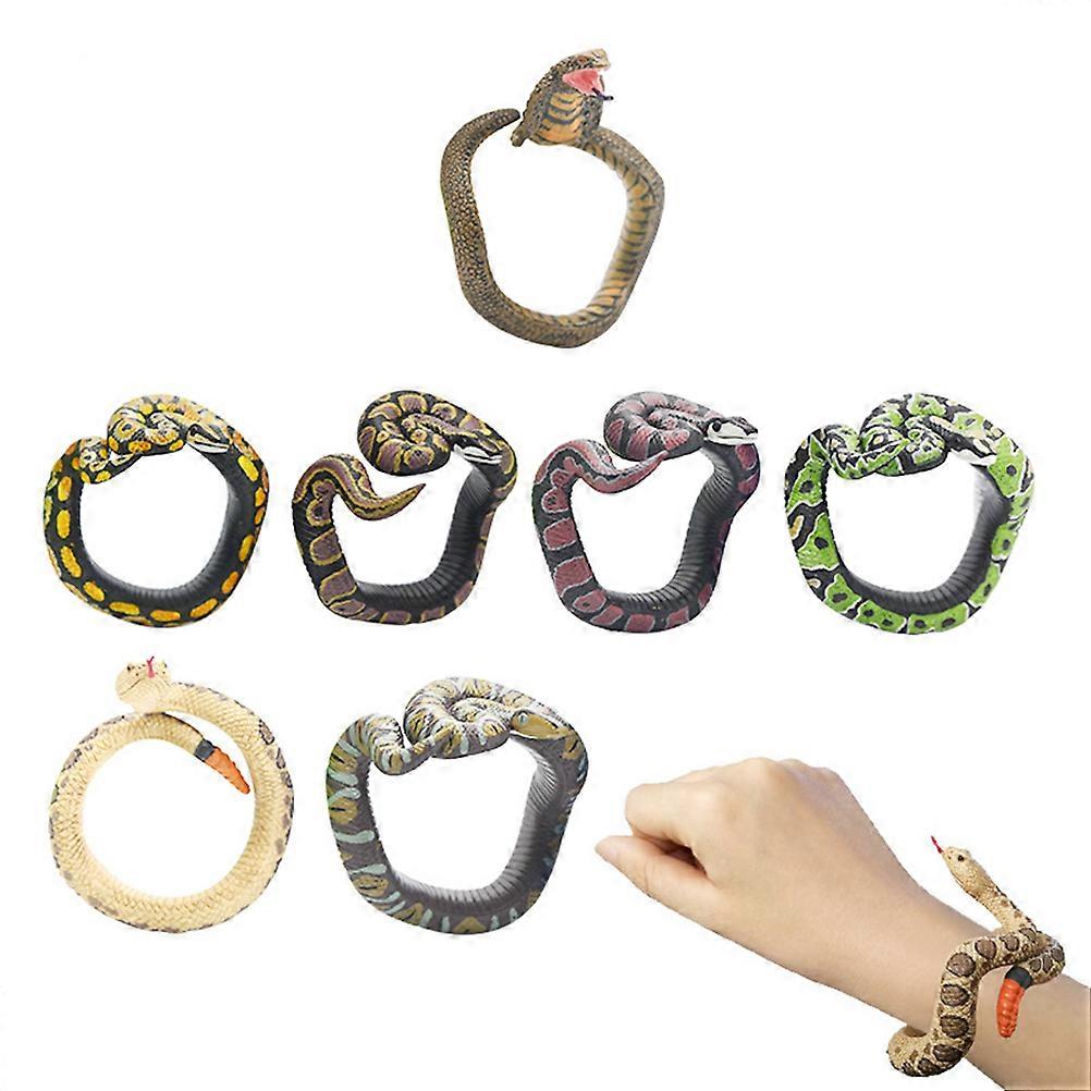 Halloween Party Pvc Toy Snake Bracelet Realistic Snake Bracelet ...