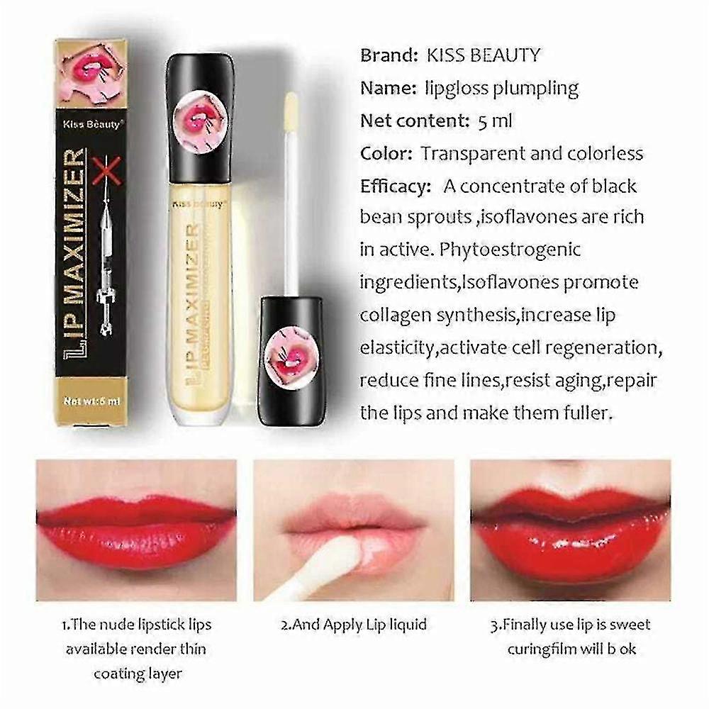 Lip Plumper Extreme Lip Gloss Maximizer Plump Instant Volume Bigger ...