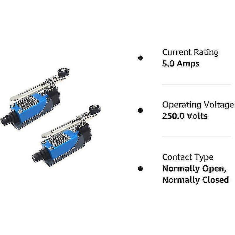 2pcs Me-8108 Momentary Limit Switch Travel Switch, Adjustable Roller ...