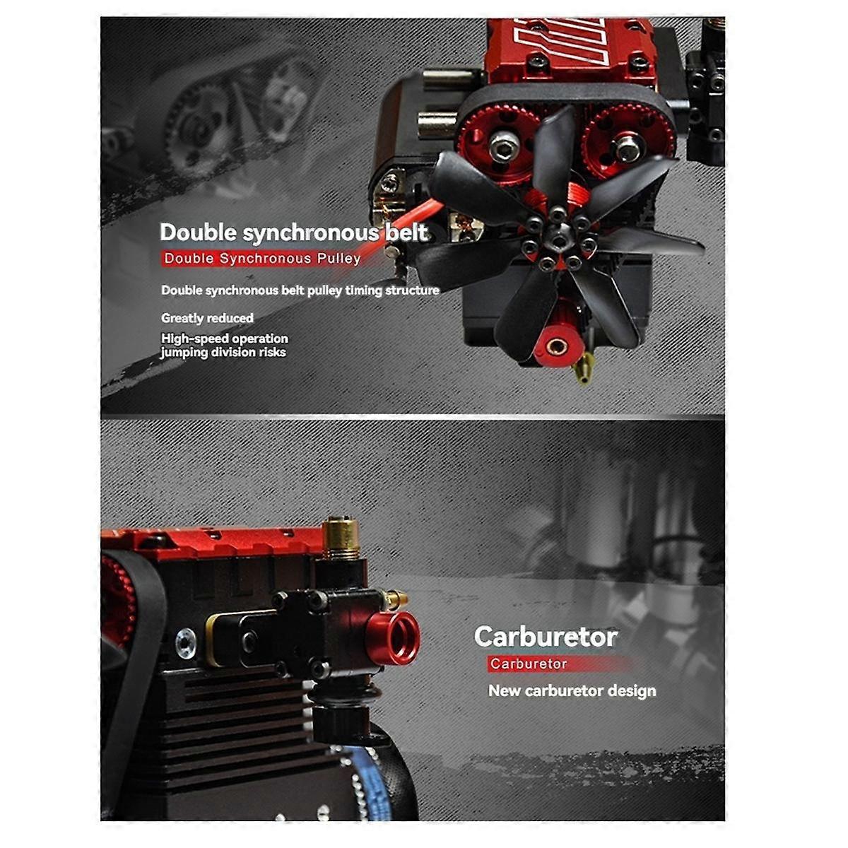 L200AC1- Engine 7cc 4000-16000rpm Inline 2 Cylinder Nitro Internal ...