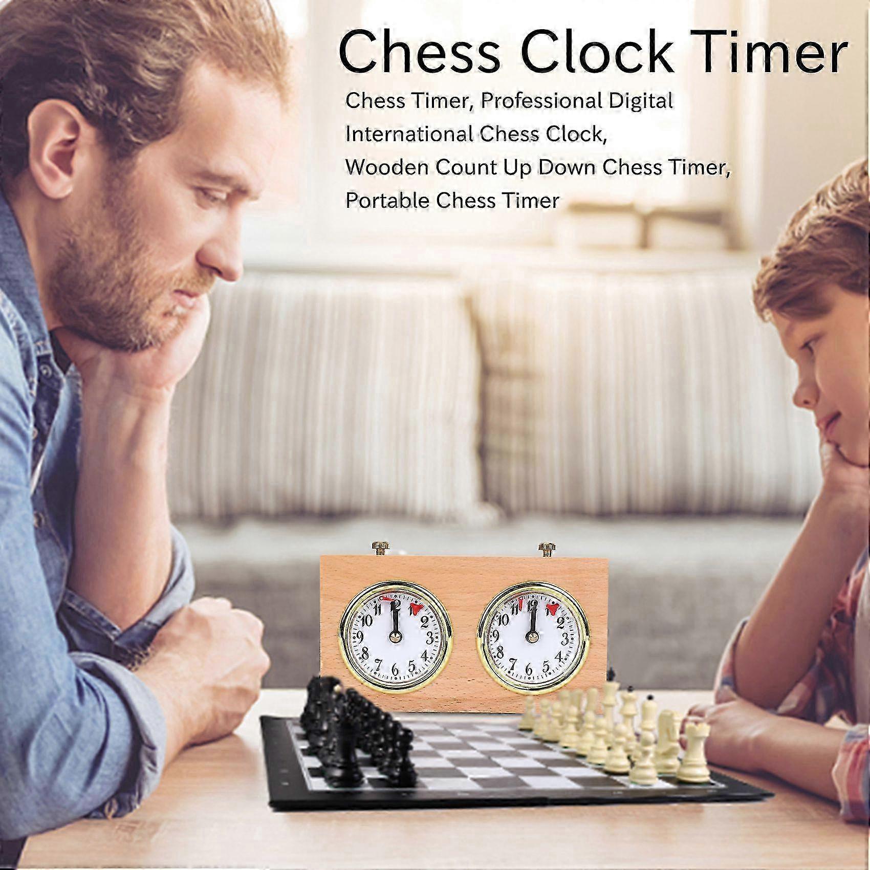 Chess Timer, Professional Digital International Chess Clock, Wooden ...