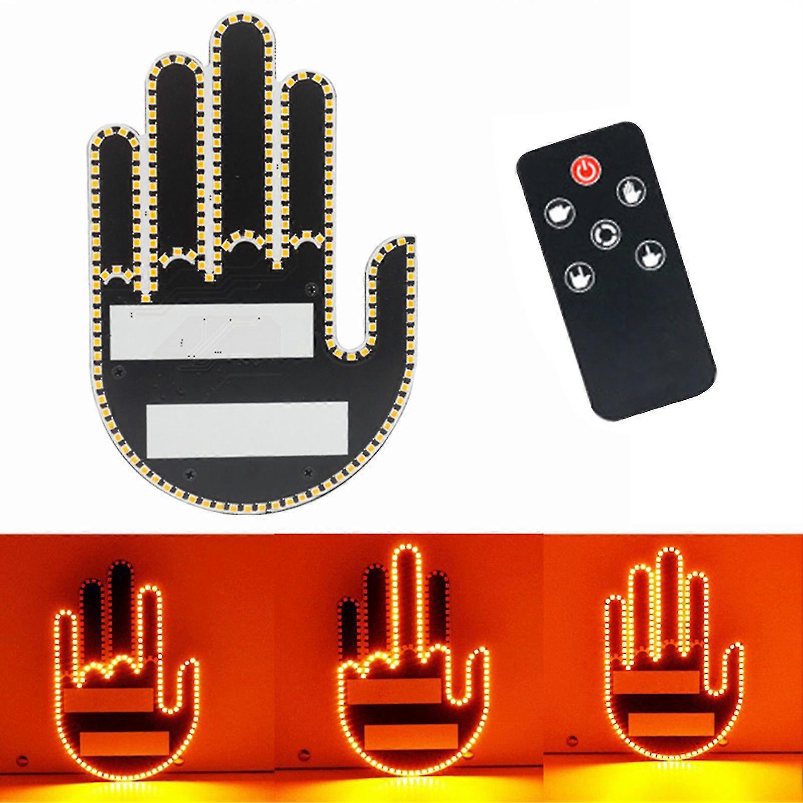Car Gesture Tail Light LED Indicator with Remote Control Easy Install ...