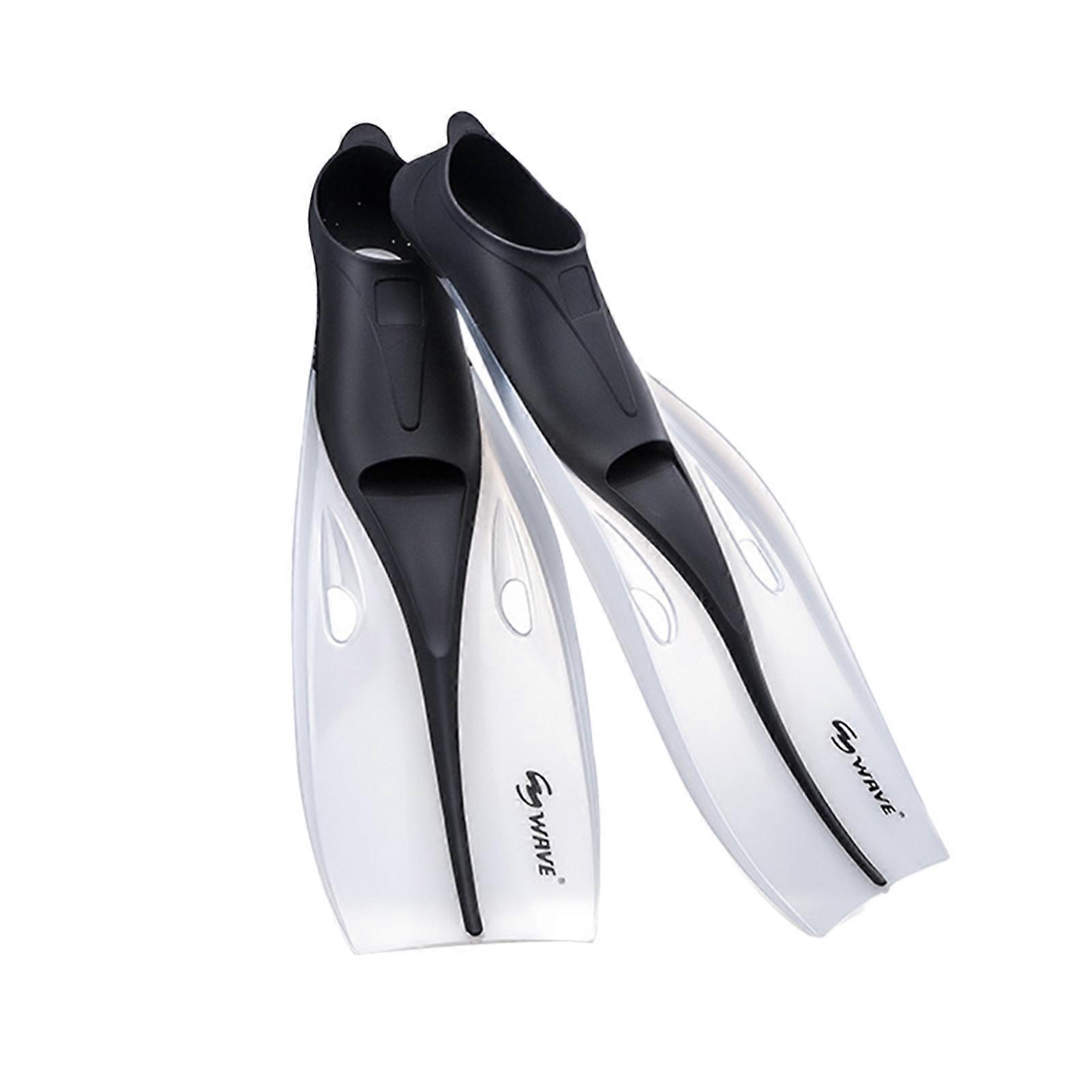 Diving Fins Full Foot Pocket Swimming Flippers Open Toe Snorkeling Swim ...