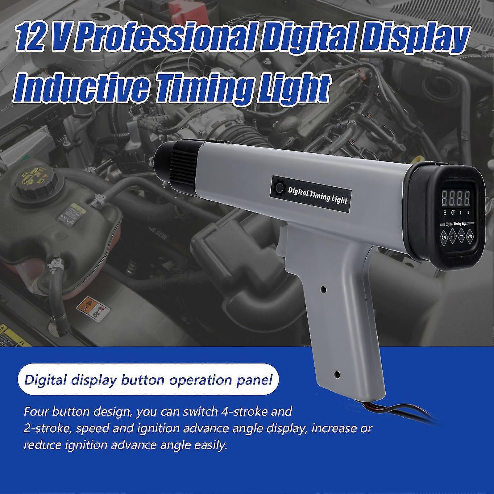 12 V Professional Digital Display Inductive Timing Light Car Motorcycle ...