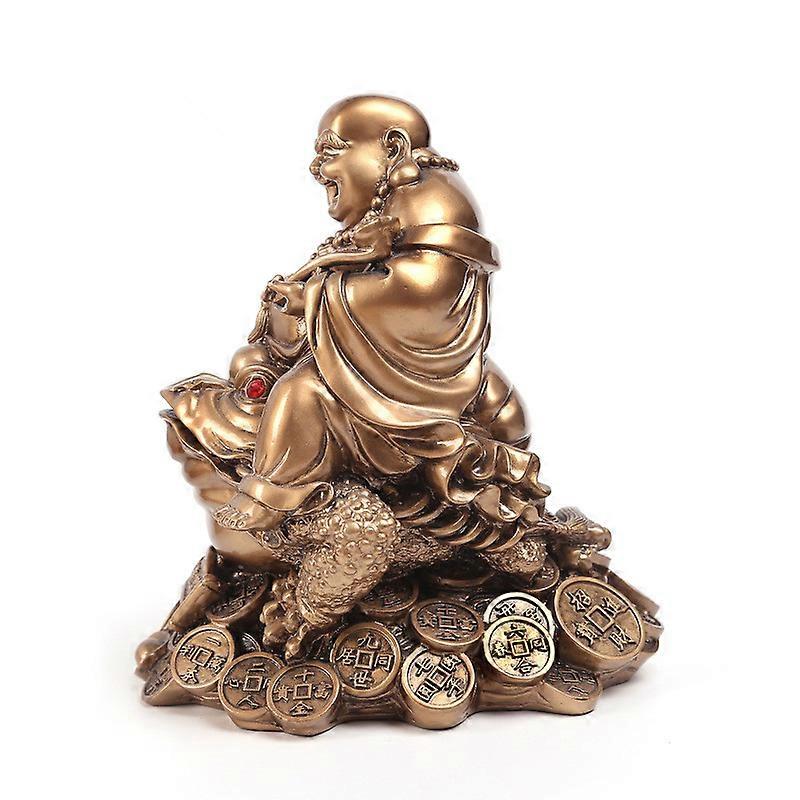 Chinese Mido Buddha Turtle and Buddha Statue Sculpture, Resin Modern ...