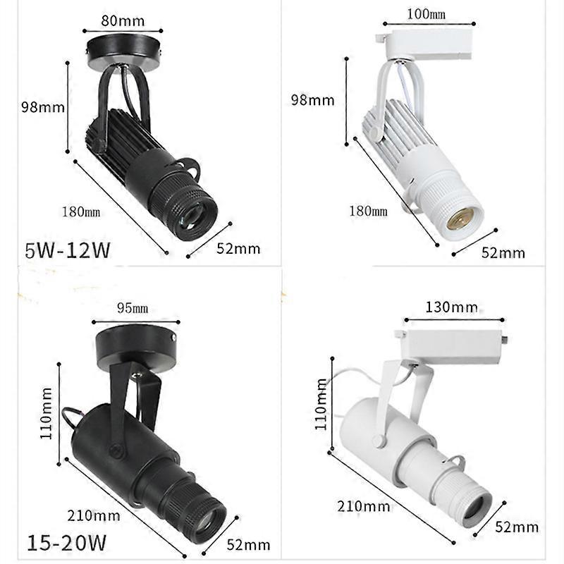 Theater Stage Zoom Spotlights, LED Focus Logo Projector Track Lights ...