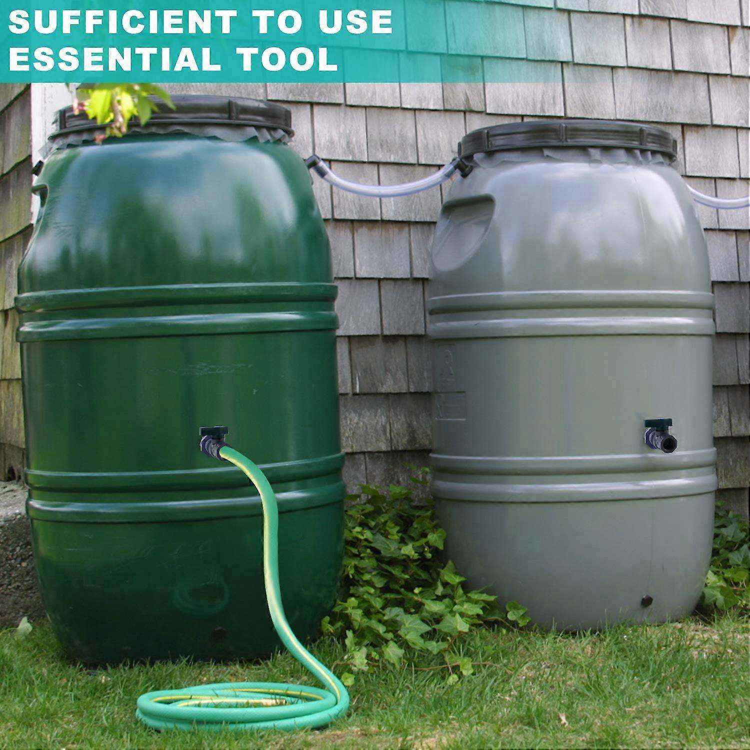 Faucet Rain Bucket Faucet Kit Rain Bucket Valve with Bulkhead Fitting ...