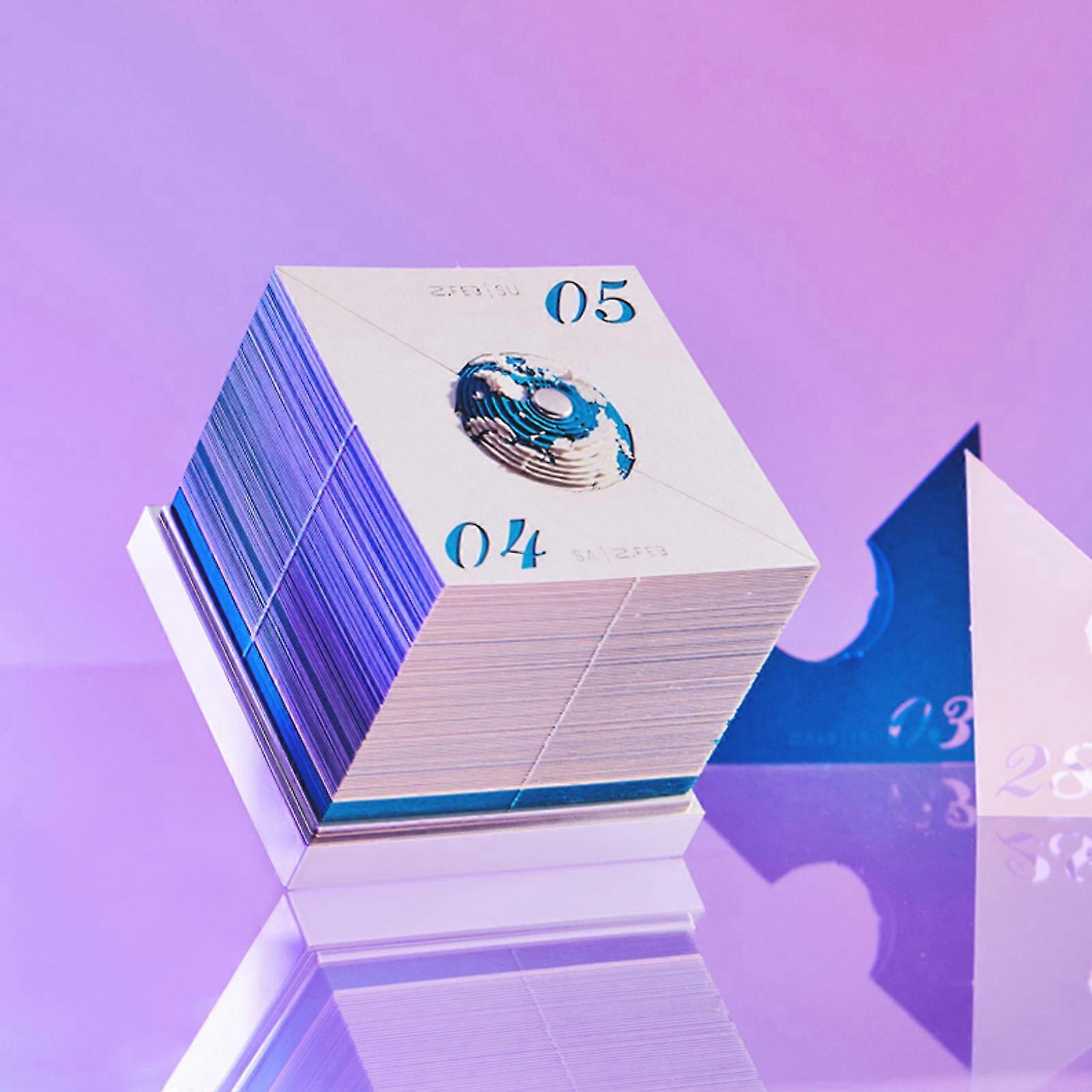 Diy 3d Earth Calendar Memo Pad 3d Memo Pads Art Earth Calendar Diy Desk ...