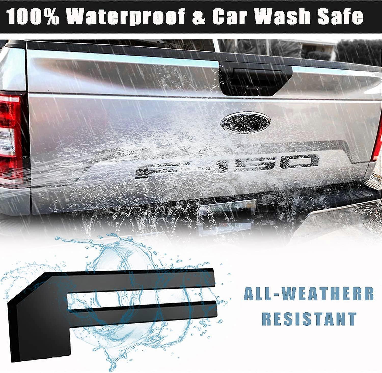 Tailgate Insert Letters Rear Emblems, Plastic Inserts with 3M Adhesive ...