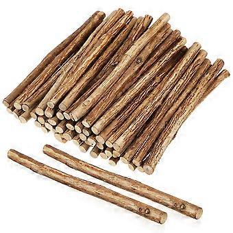 50 Pcs Wooden Sticks for Crafts Natural Style Branches Craft Log Sticks ...