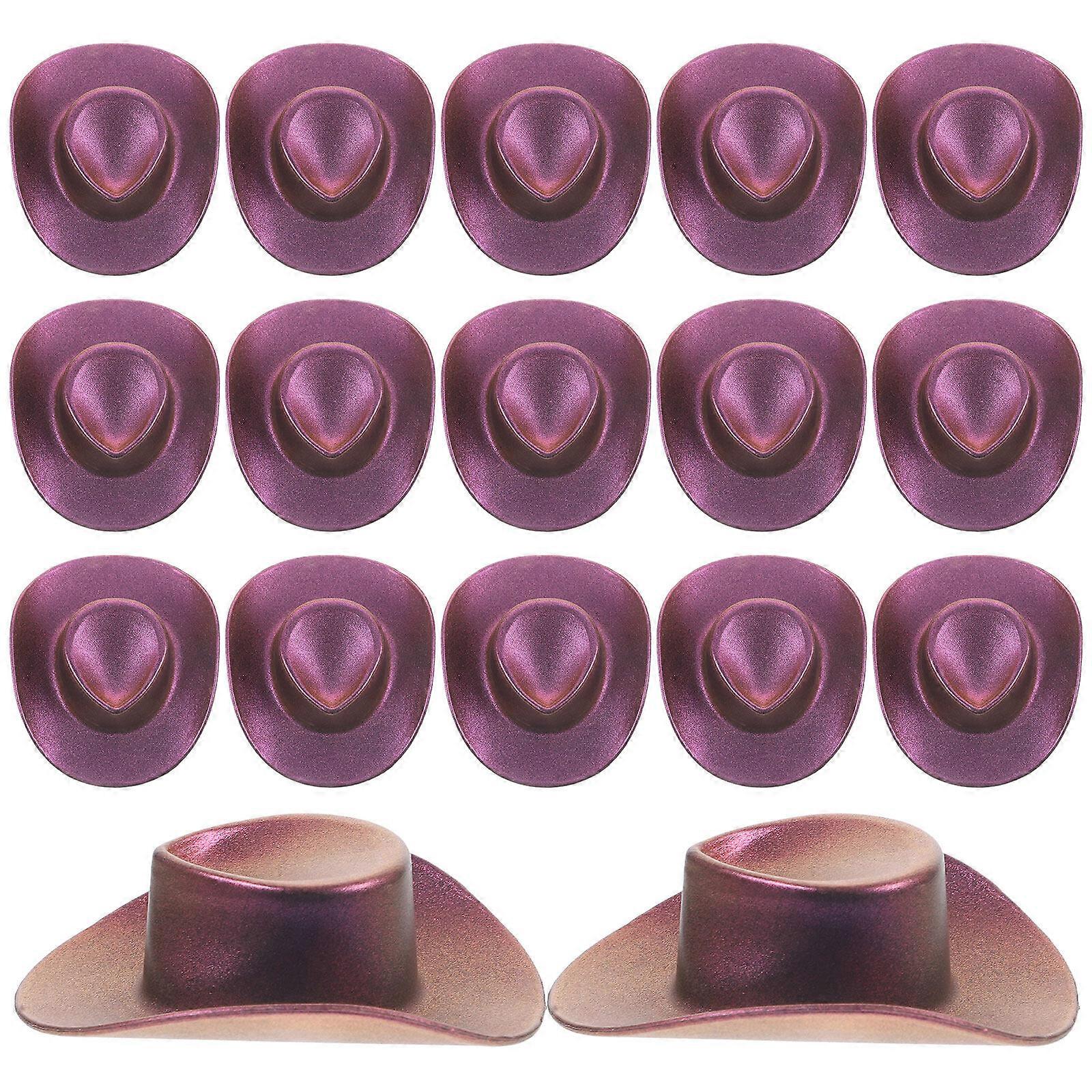 20pcs Mini Cowboy Hat doll house accessories delicate small Cowboy Hat ...