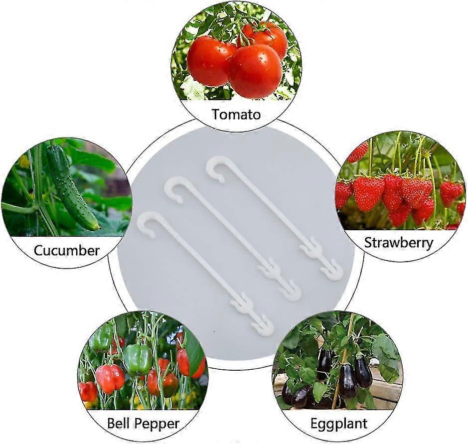 100 Pieces 9.5cm Garden Plant Fixing Clips, Climbing Plant Support ...