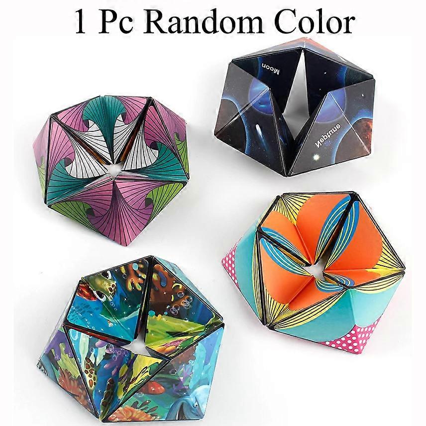 Flip Magic Cube Adult Decompression Toy Ginkgo Biloba Starry Sky Cubic ...