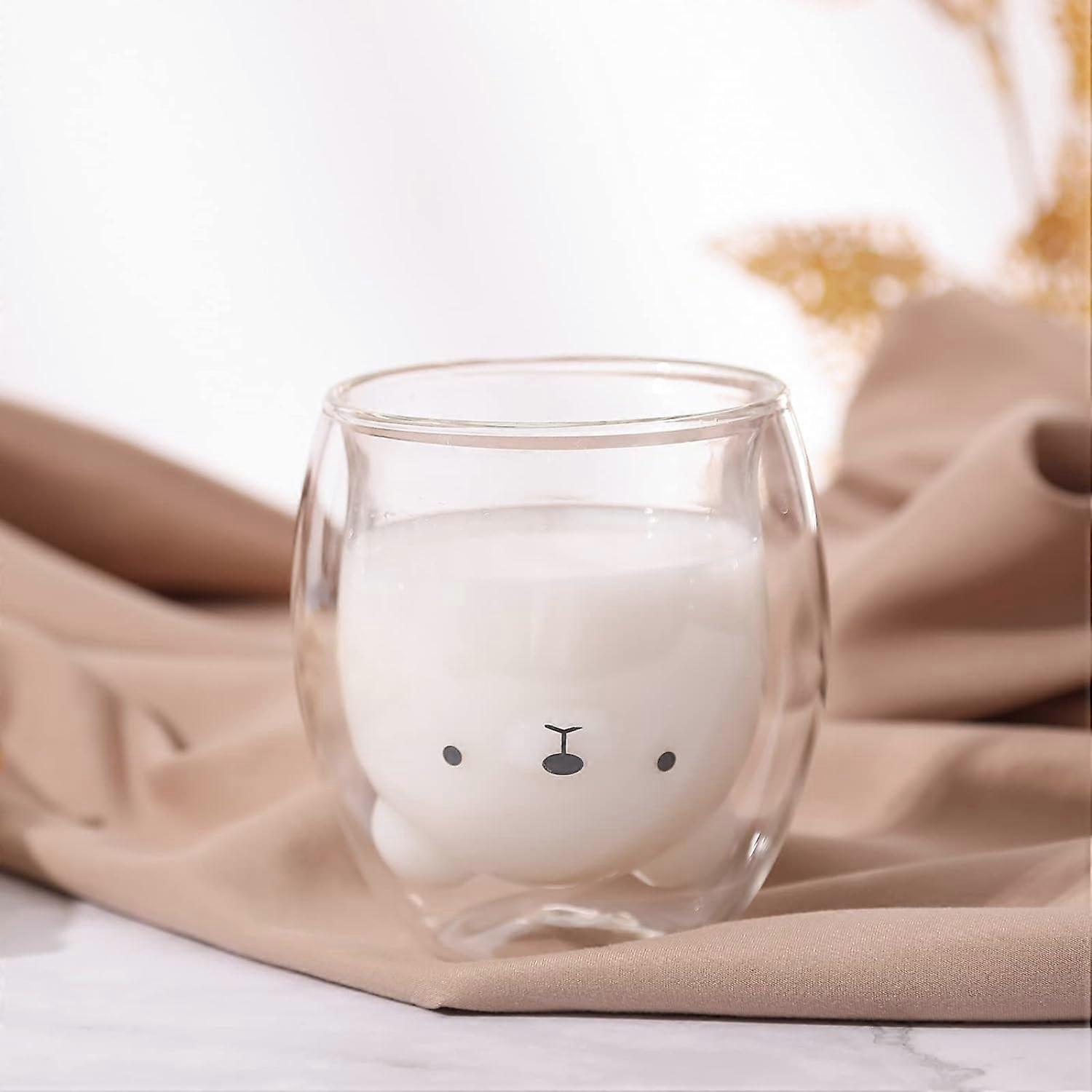 Promotional sales Cute Bear Cups Cute Mugs Bear Tea Coffee Cup Double ...