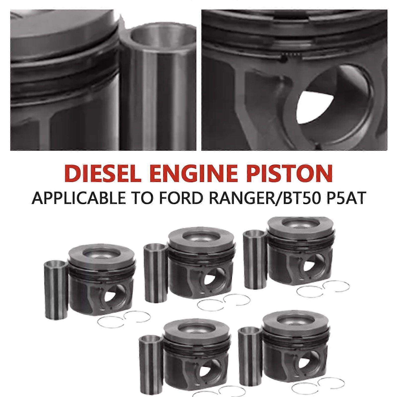 5PCS Piston with Ring Ford Ranger Transit 3.2L Diesel AB39-75485-CA 89 ...