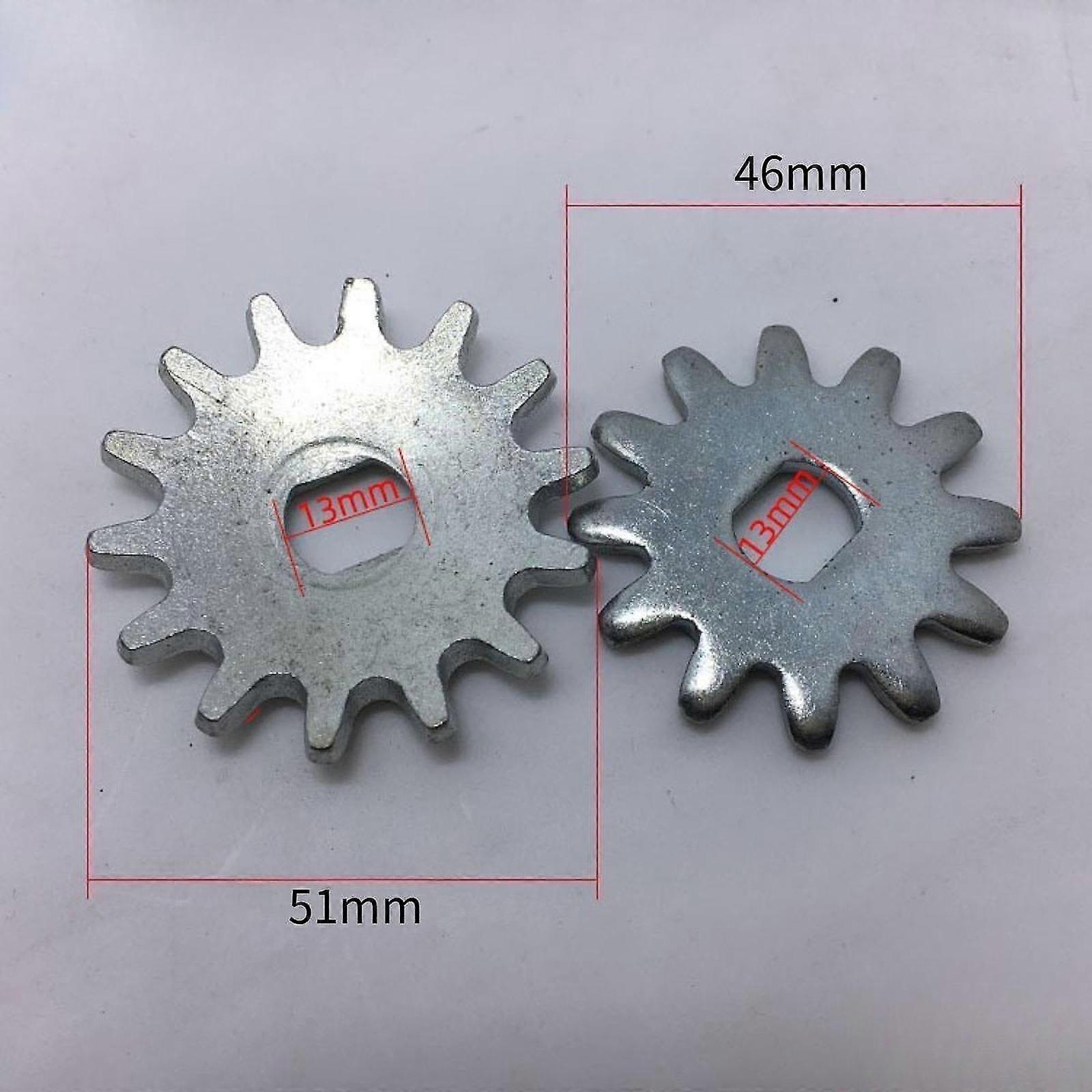 2 Pieces Horizontal Jack Repair Gears Socket Tooth Flat Tooth Solid ...