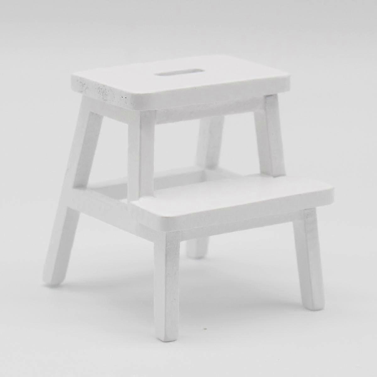 Mini wooden stool for home - Ergonomic double-layer step stool ...