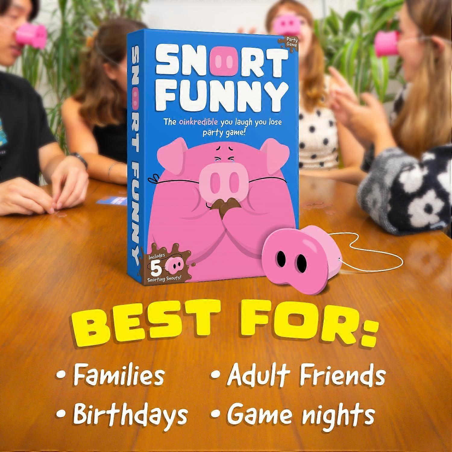 Snort Funny: The Oinkcredible You Laugh You Lose Party Game | 150 ...
