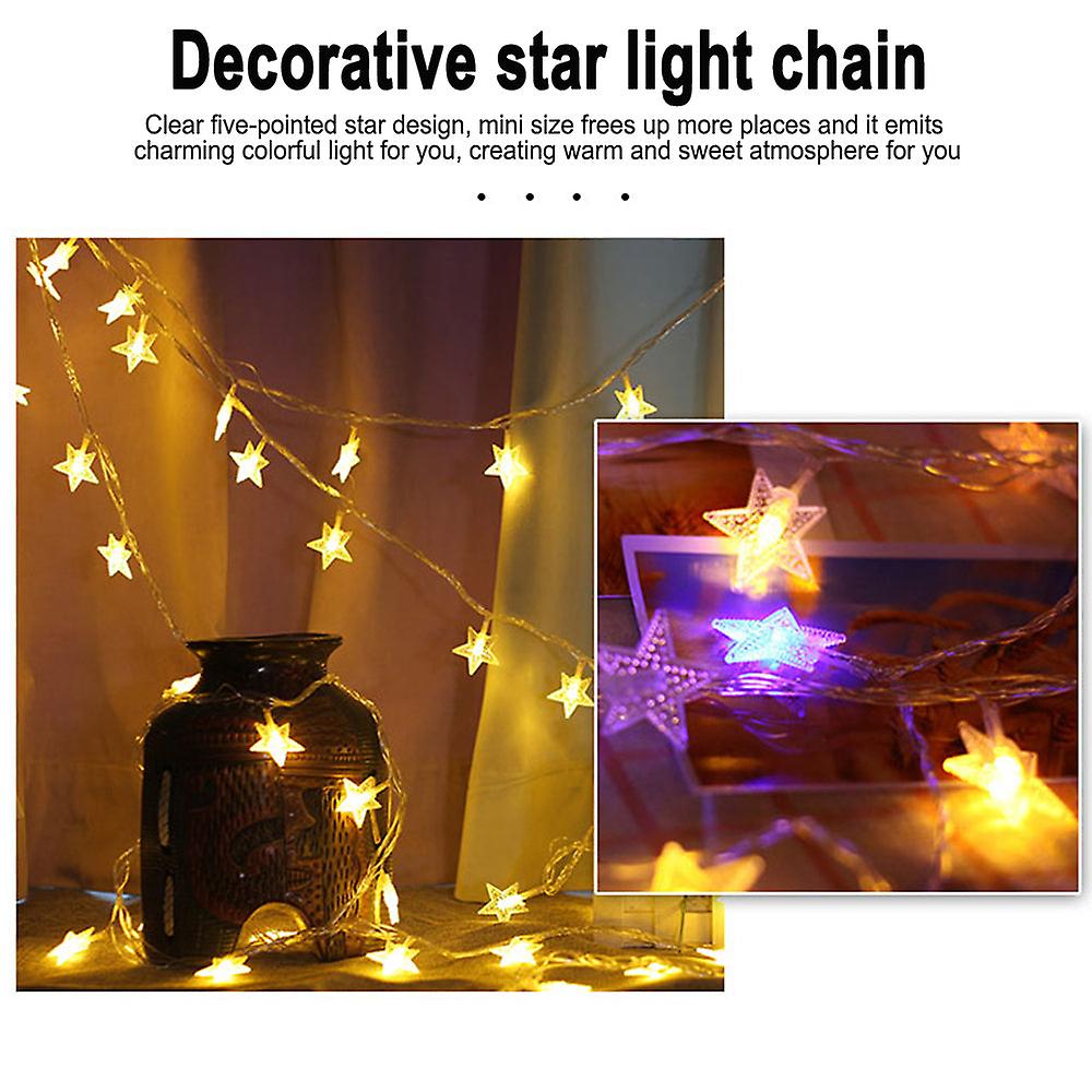 Solar Led Star Outdoor Garden Decorative String Lights | Fruugo UK