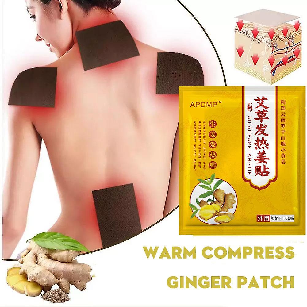 Mugwort Ginger Patches 100 Pcs Chinese Medicine Ginger Foot Patches ...