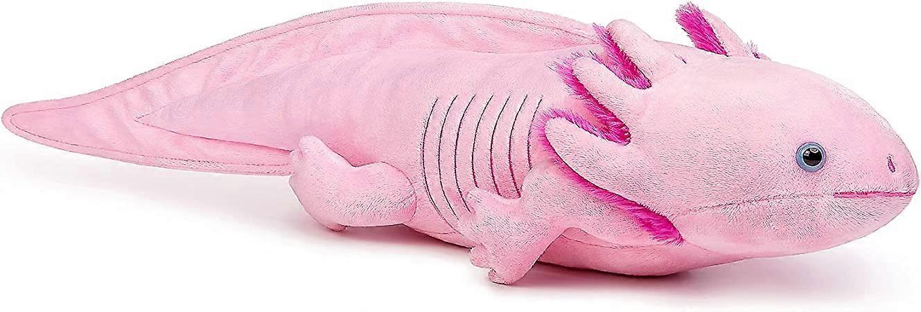 Kongqtee Simulation Axolotl Plush Toy - 20" Soft Realistic Pink Axolotl ...