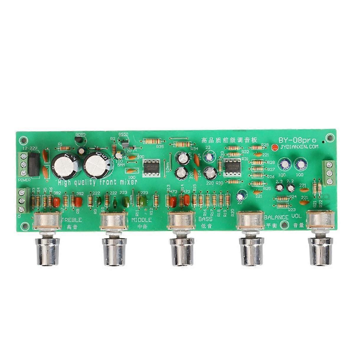 2.0 Hifi Audio Preamplifier Board Midrange Treble Balance Adjustable ...