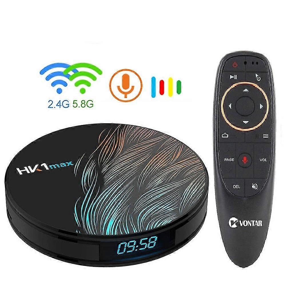 Hk1 max smart tv box android 10 4gb 128gb 64gb 32gb rockchip 4k tvbox ...