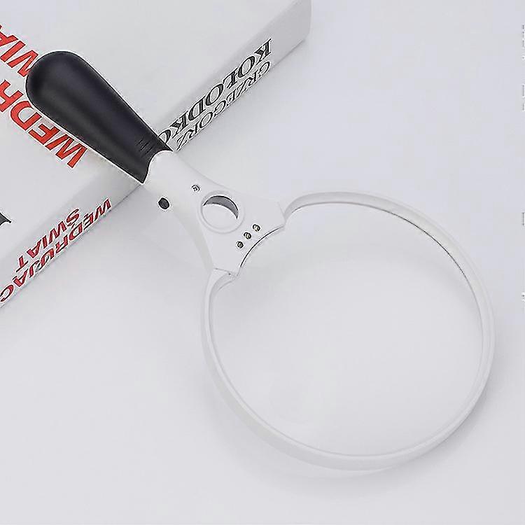 large magnifying glass with led light - 2x 4x 10x magnification lenses ...