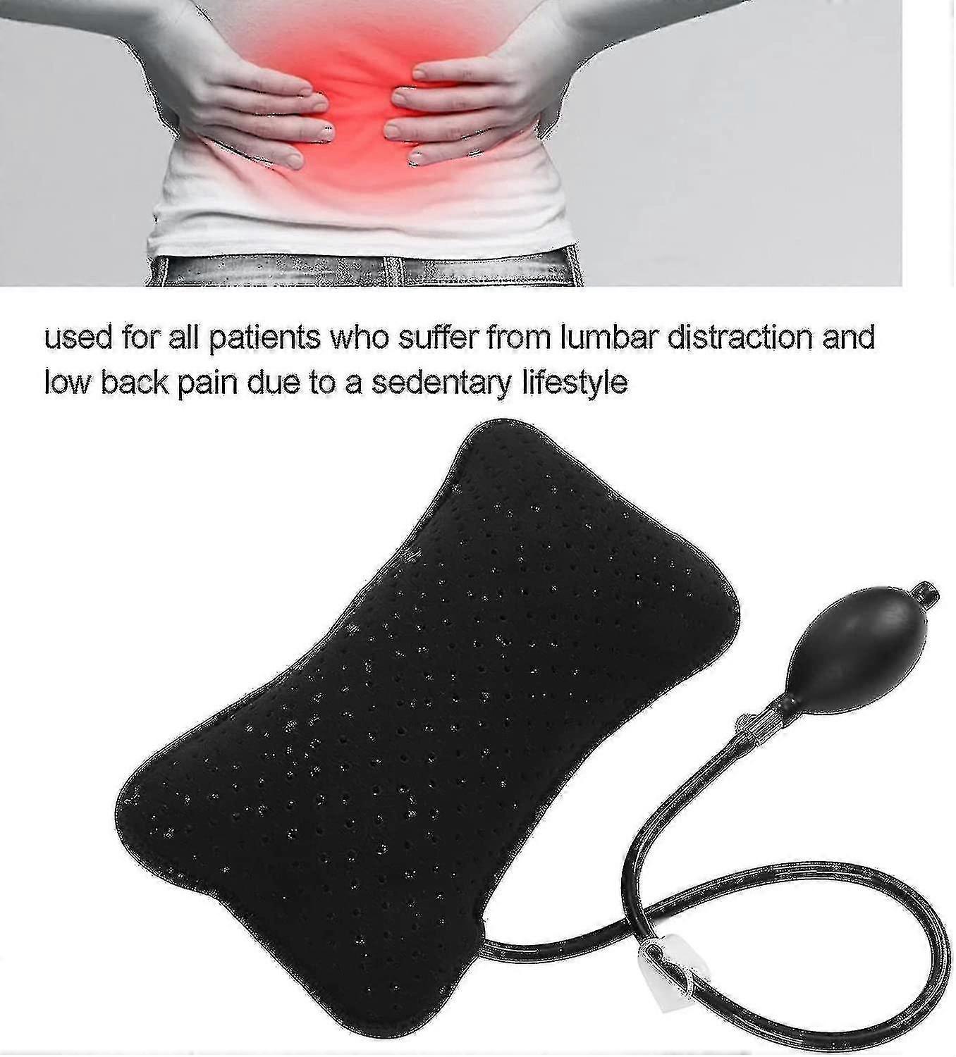 Inflatable Lumbar Support Pillow, Portable Washable Lumbar Supports ...