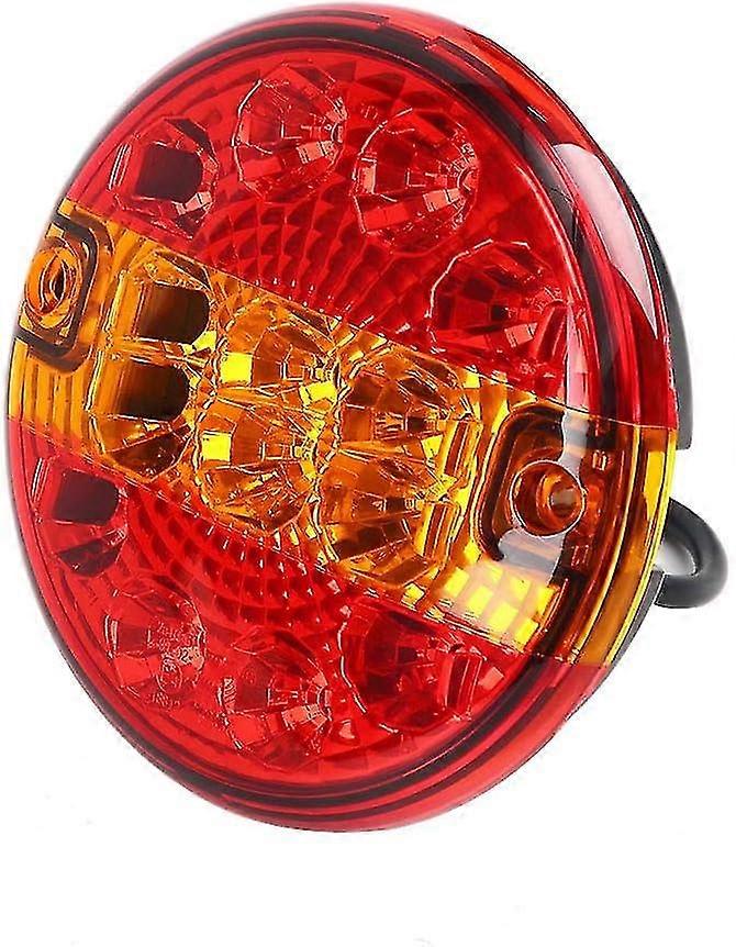 2pcs 12/24v Led Round Light Trailer Tail Light Hamburg Lighting For ...