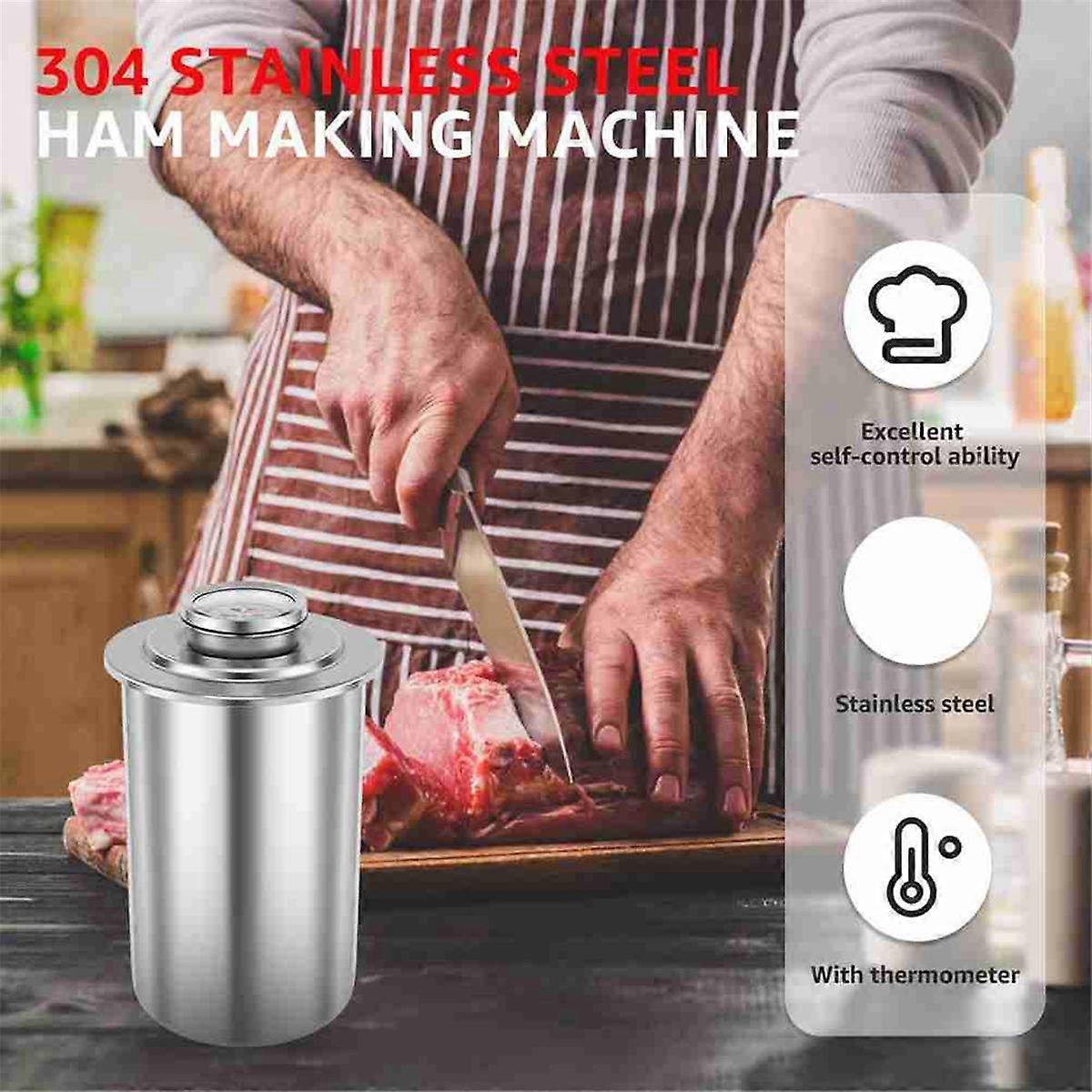 Stainless Steel Meat Press Meat, Large Capacity Ham Press Maker with ...