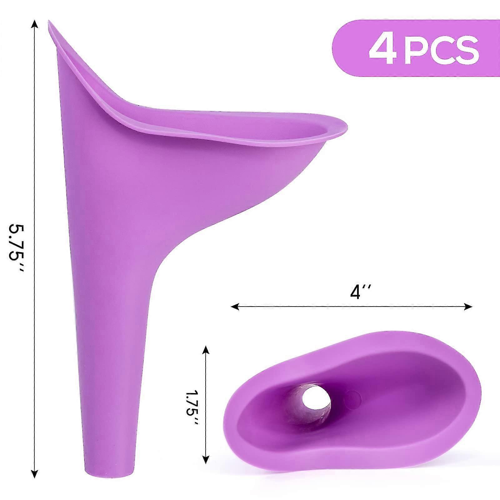 4pcs Female Urinal Pee Funnel Portable Urination Device For Camping ...