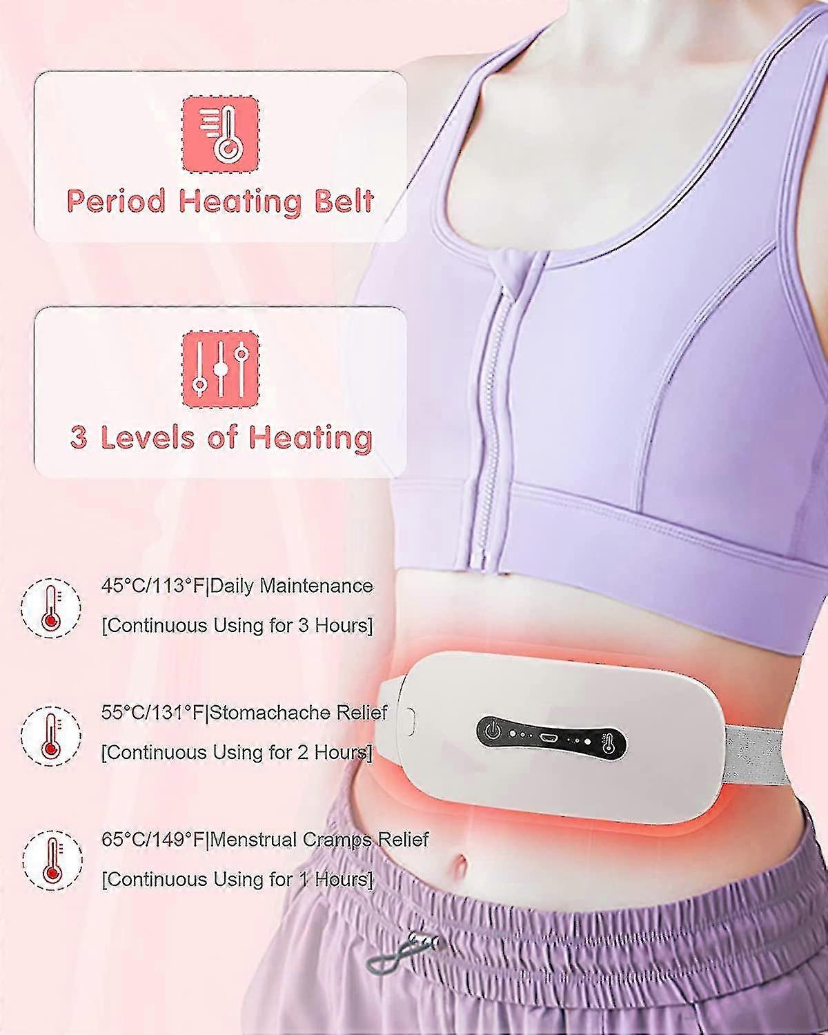 Pain Relief Heating Pad, Period Heating Belt & Menstrual Cramp Massager ...