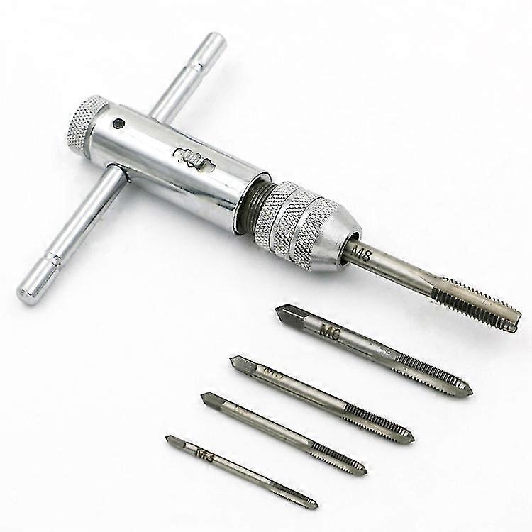 Wrench/hand Socket Tap Wrench M3-m8 T-handle Reversible Tap Holder With ...