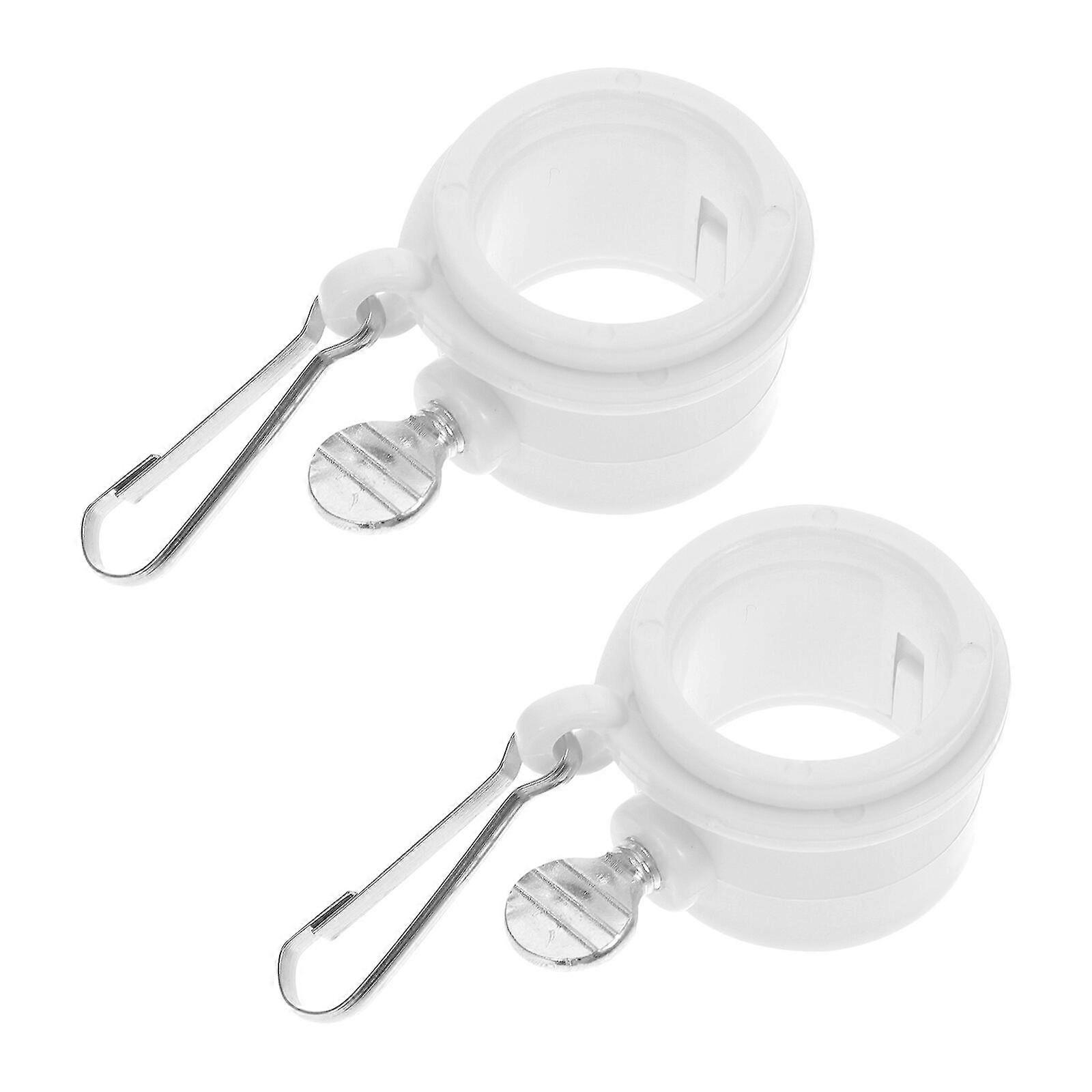2 Pcs Flag Pole Holder Flog Pole Kit Rotating Flag Pole Rings Plastic ...