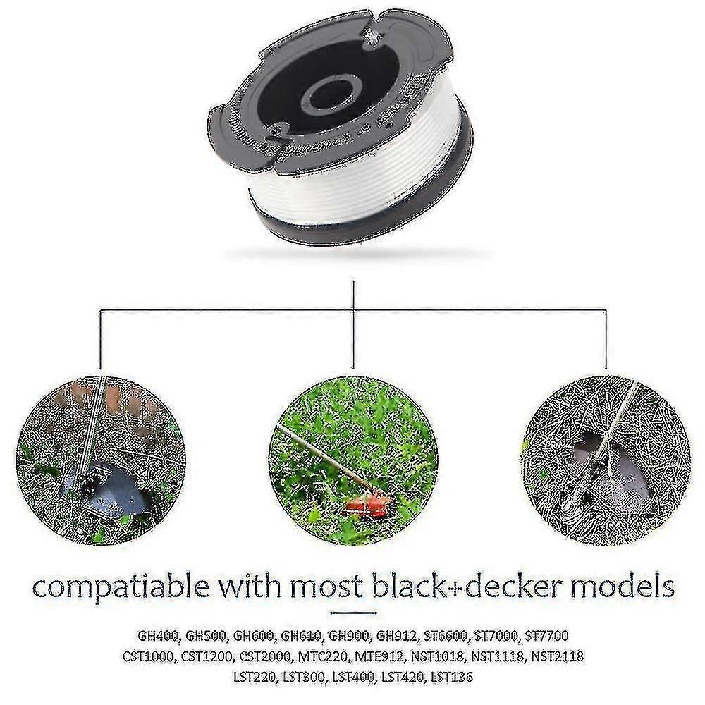 Black+decker A6481 Spool + 6 Pack Line Compatible With Reflex Strimmer ...