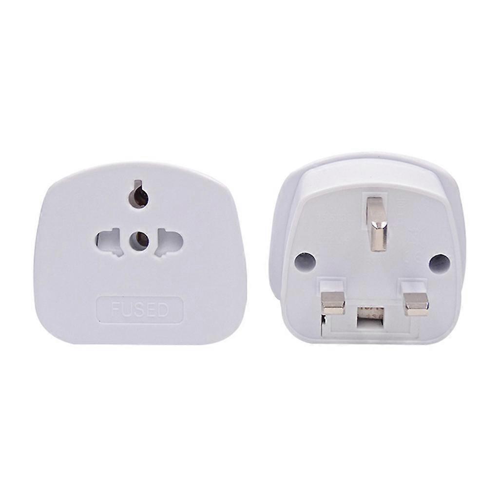 Small British to European Outlet Plug Adapter Power Converter AC 250v ...