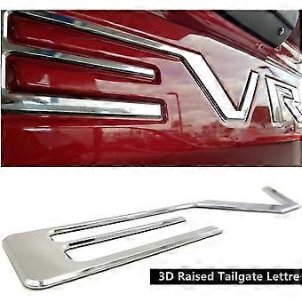 Car Tailgate Inserts Letters 3D Raised Rear Emblems Decal Stickers 3M ...