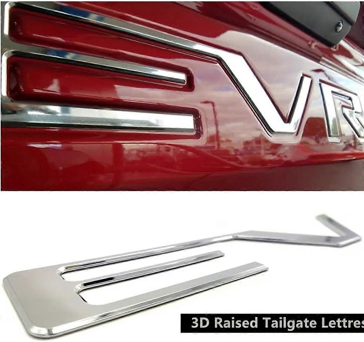 Car Tailgate Inserts Letters 3D Raised Rear Emblems Decal Stickers 3M ...