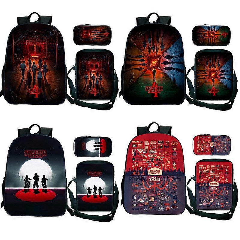 Stranger Things 4 School Bags for Kids Boys Girls Hellfire Club Bomber ...
