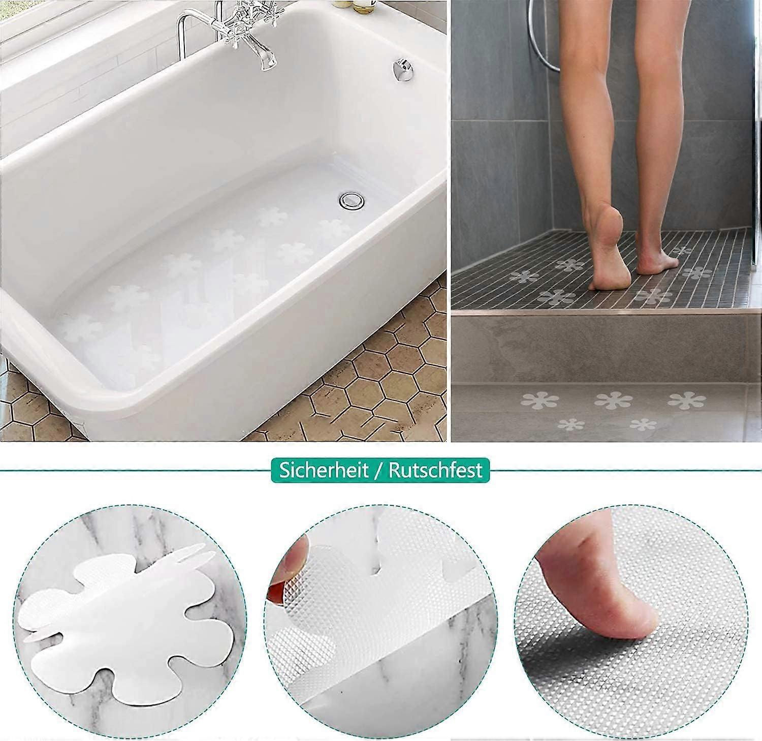 20 Pieces Bathroom Anti-Slip Strips, Non-Slip Stickers, Transparent ...