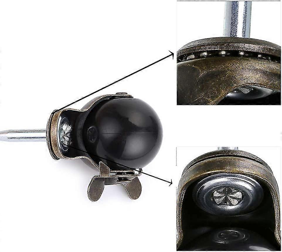 50mm Bronze Ball Wheel, Furniture Casters With Sockets, Rounded Ball ...