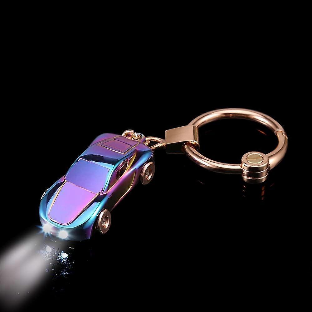 Creative Key Chain Car Keychain Flashlight with 2 Modes LED Lights 2 in ...