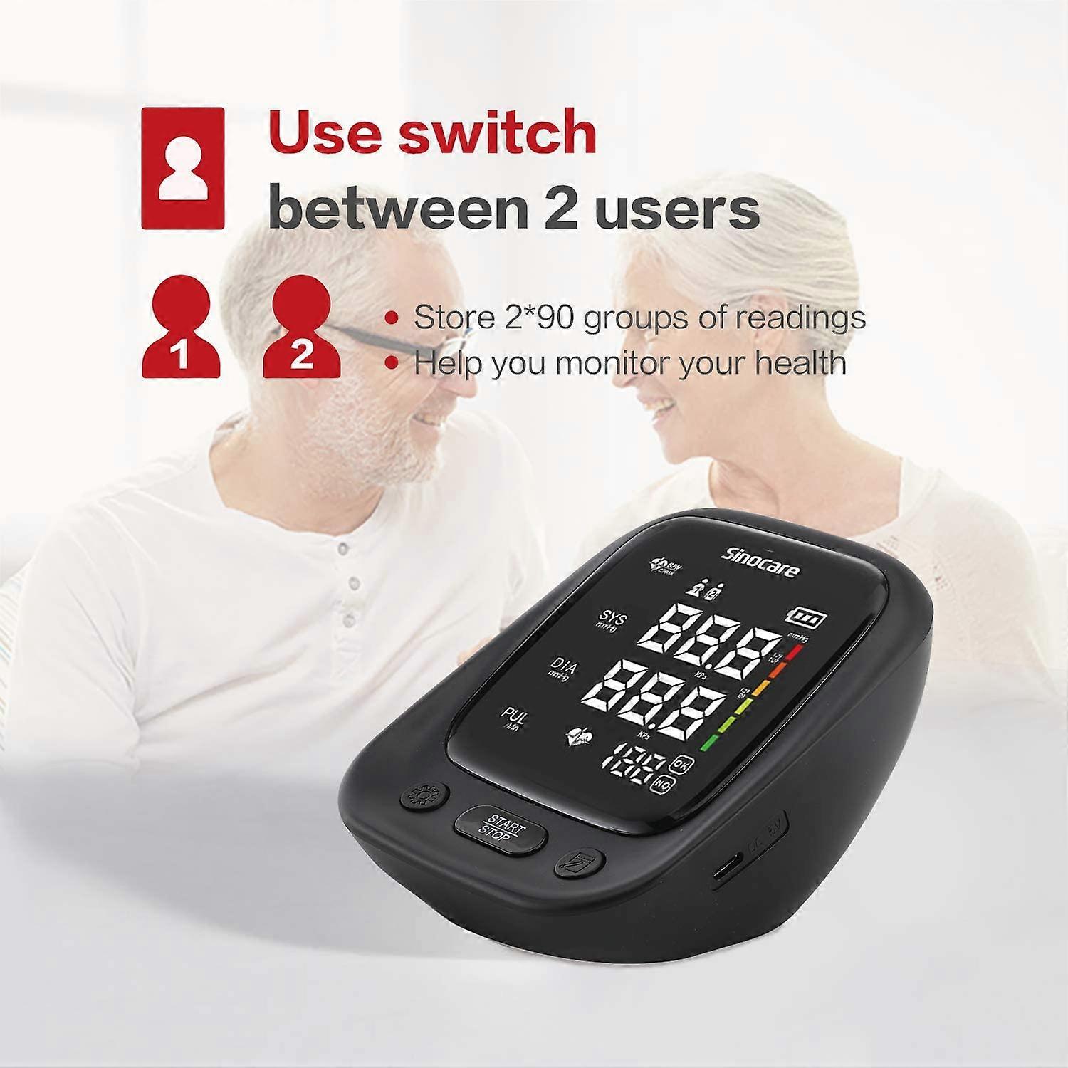 Sinocare Blood Pressure Monitor Digital electronic sphygmomanomet ...