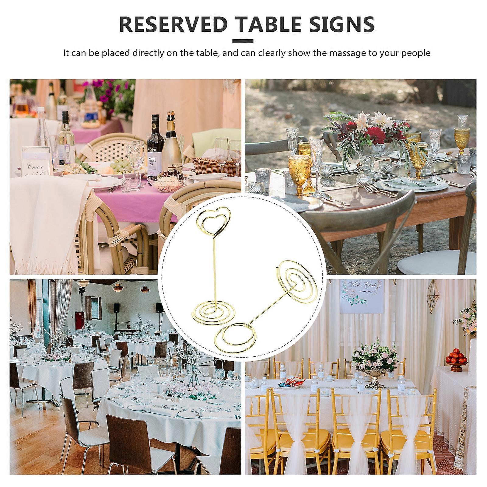 6pcs Photo Clip Holders Wedding Card Holders Clips Restaurant Table ...