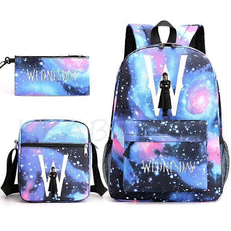 New US TV Backpack WEDNESDAY Addams School Bags for Teenage Girls ...