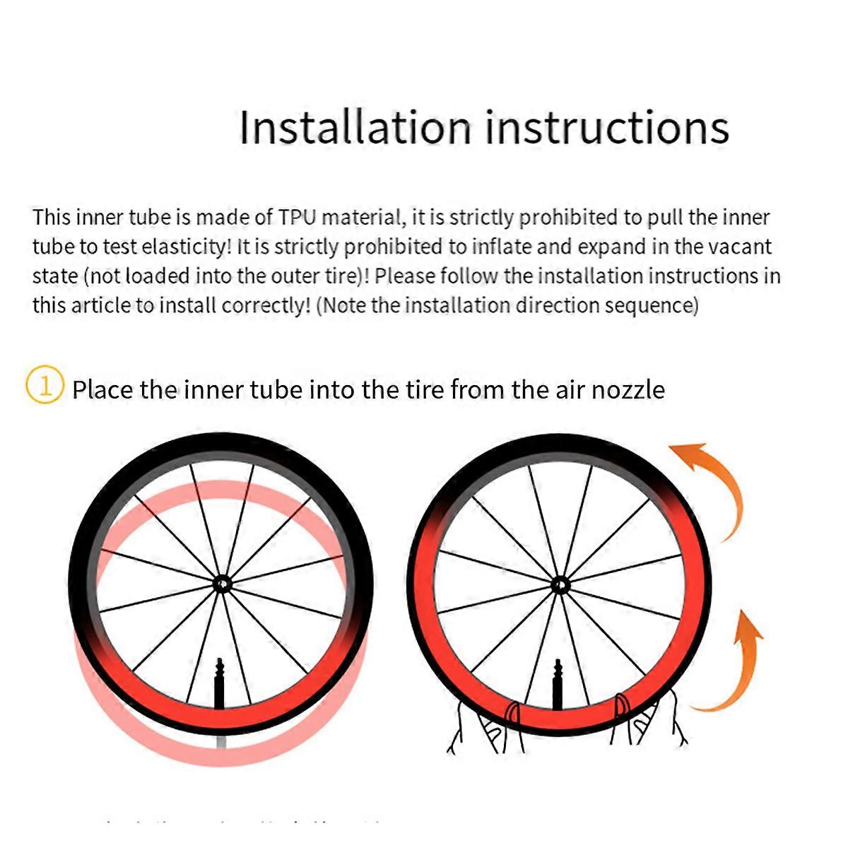 Ultralight Bike Inner Tube 700X18 25 28 32C Road Bicycle TPU Tire 65mm ...